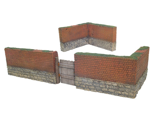 17909 - Brick Wall Section with Working Gate and Two Corner Sections ...