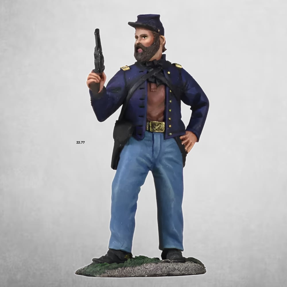 31217 - Union Cavalry Officer Dismounted Standing Firing Pistol No.1 ...