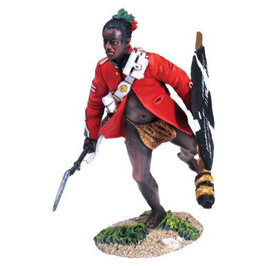 50038C - Zulu Warrior with Captured 24th Foot Jacket and Rifle, 1879 ...