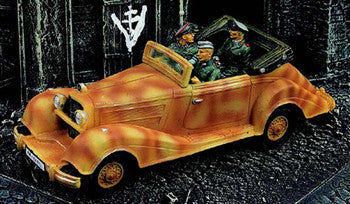 WS022 GERMAN STAFF CAR WITH ROMMEL & THREE FIGURES – The History Store