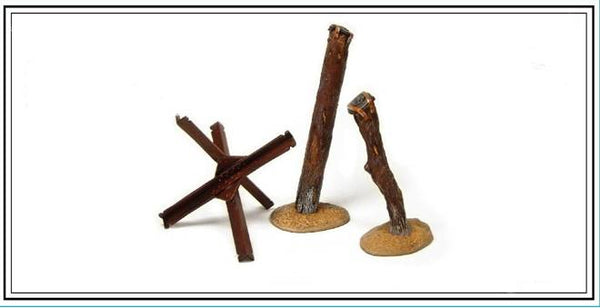 WW2-092 - "Beach Obstacles Set 4" (Set of 3 obstacles) - The History Store