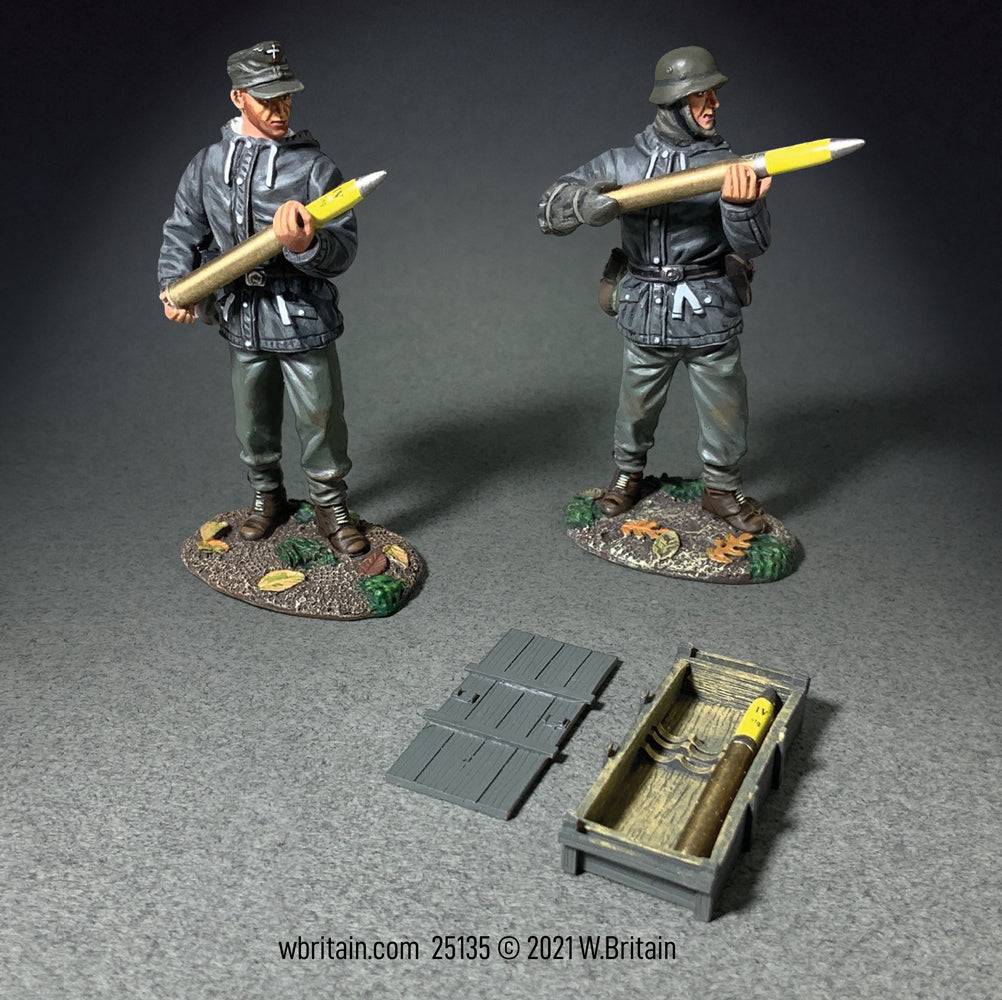 25135 - German 2 Man Flak Crew with Open Crate & High Explosive Shells ...