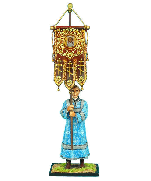NAP0444 Russian Boy with Religious Gonfalon - The History Store