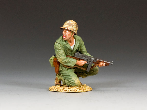 USMC013 Marine Officer w/ Tommy Gun - The History Store