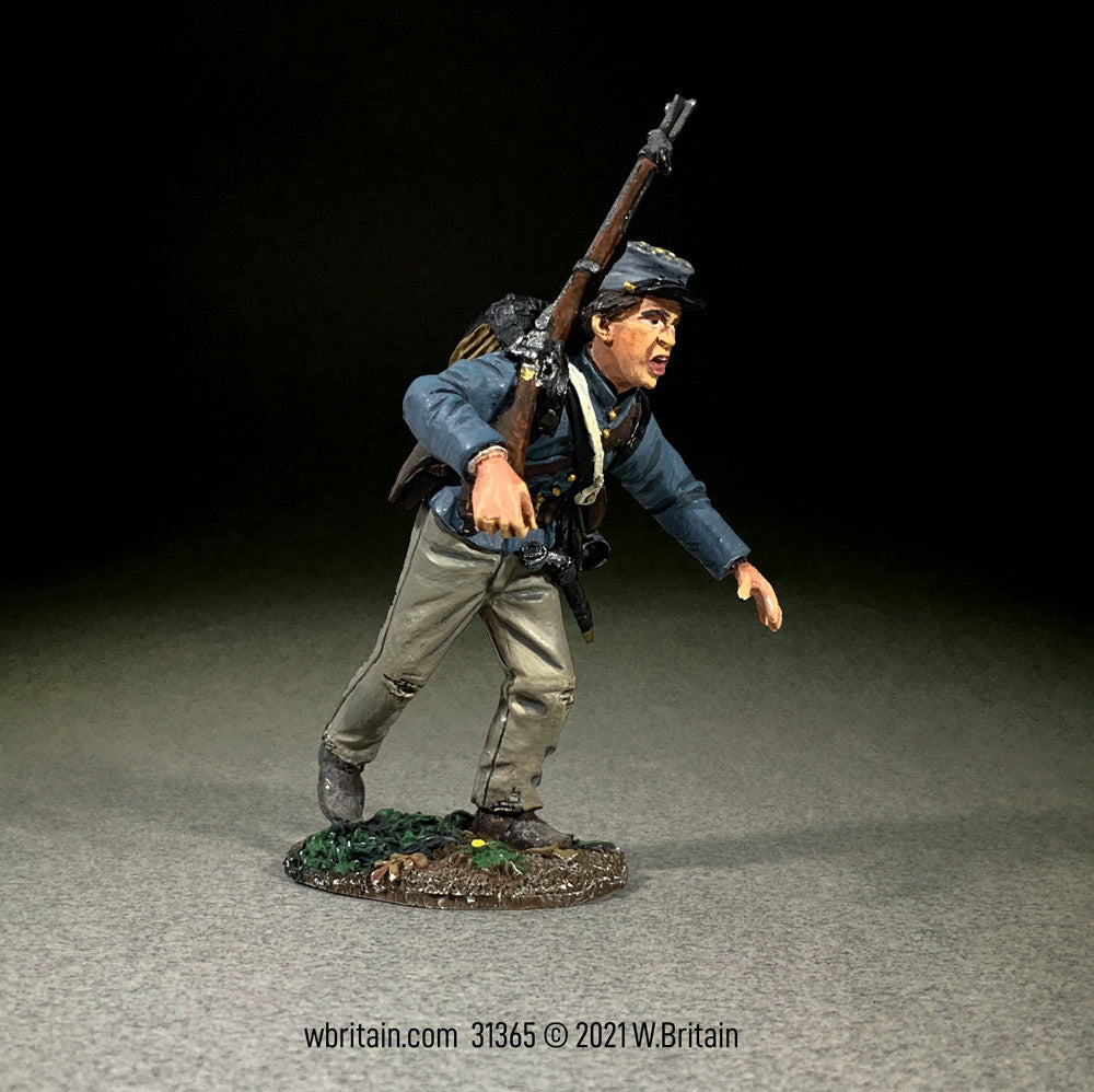 31365 Confederate Texas Brigade Infantry Charging at Right Shoulder No ...